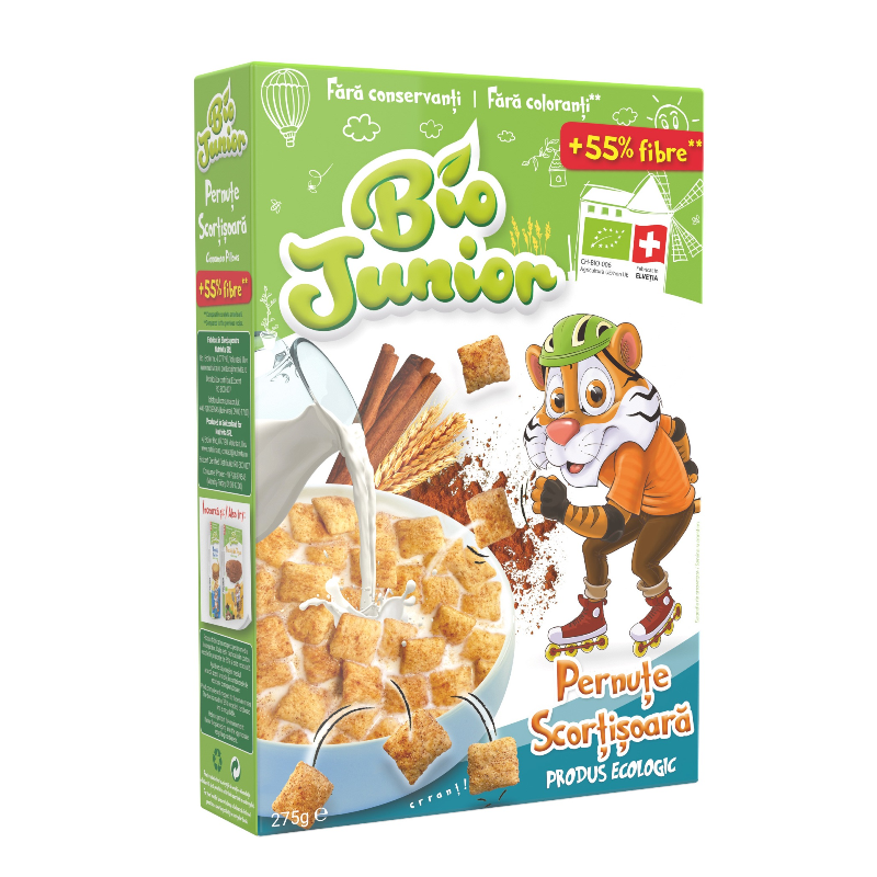 ECO BIO JUNIOR CEREALE PERNUȚE SCORȚIȘOARĂ, 275g