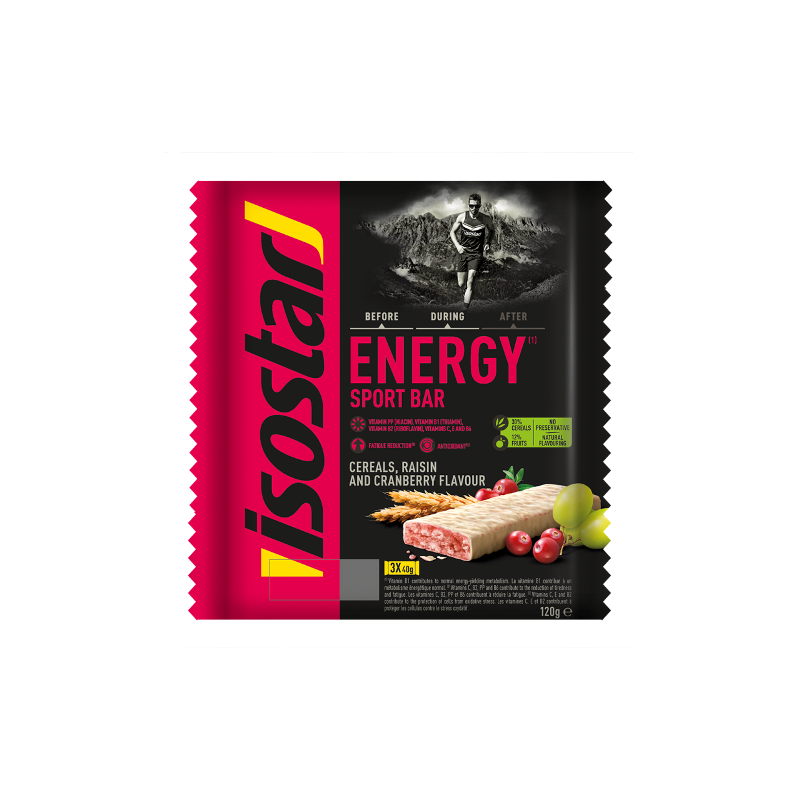 ISOSTAR HIGH ENERGY BAR MERISOARE, 3x40g - Nutrivita